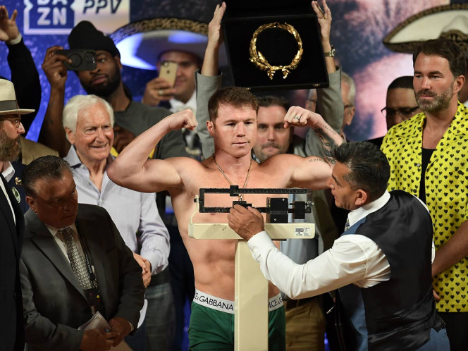 ¡Dieron el peso! 'Canelo' Álvarez y John Ryder quedaron listos para el ...
