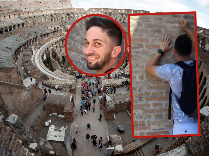 Turista que rayó las paredes del Coliseo Romano: “No sabía que era ...