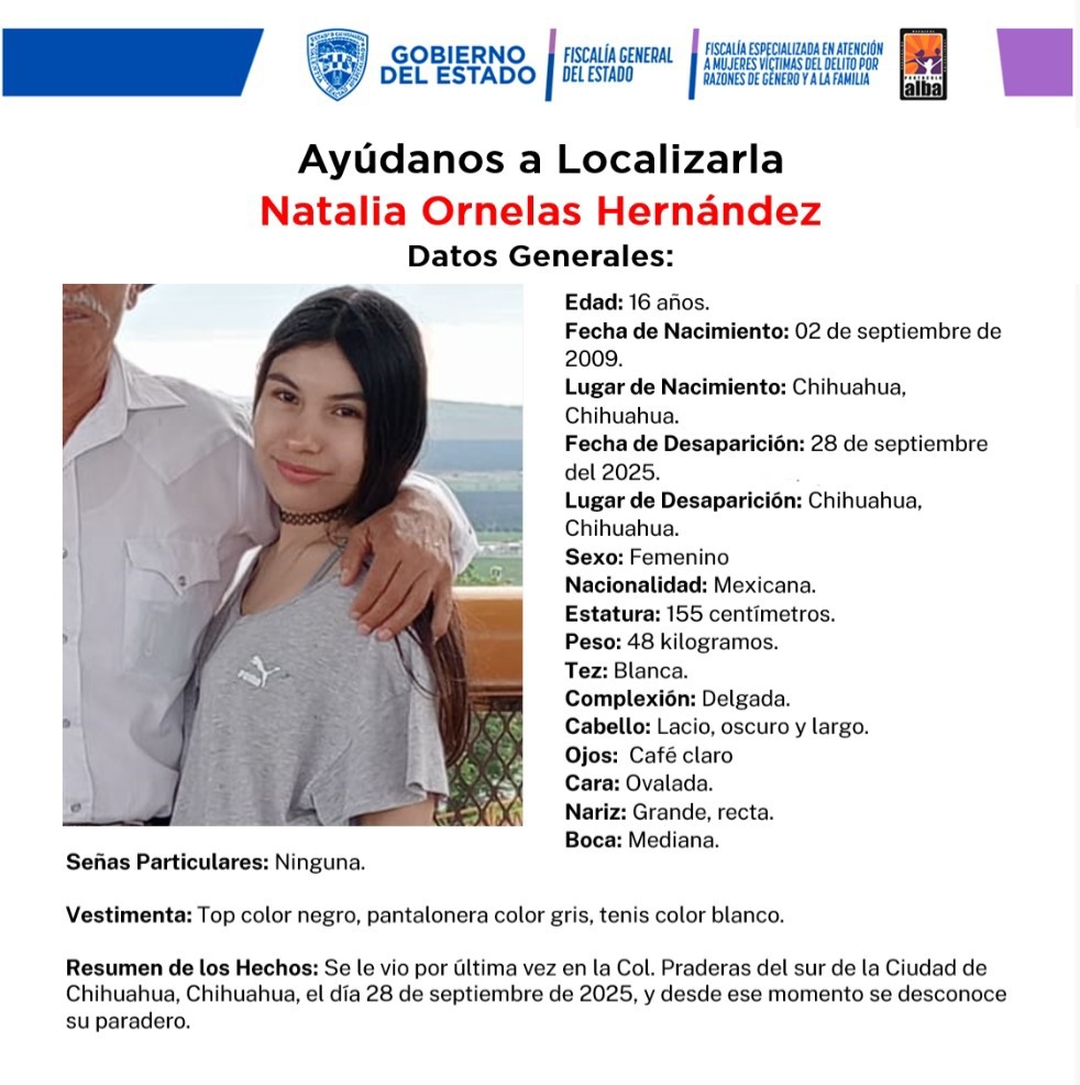 Buscan a Natalia desapareció en Praderas del Sur 👉 Última Hora 👉️ En ...